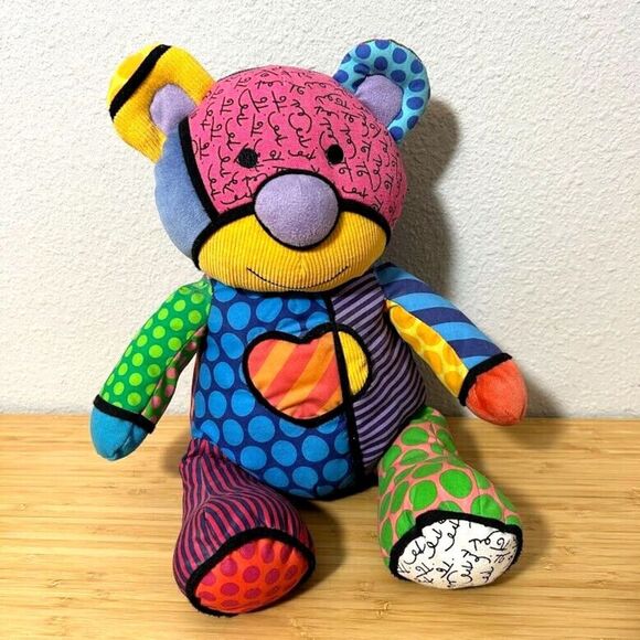 Britto | Toys | Romero Britto Pop Plush Talluah Multicolor Teddy Bear ...